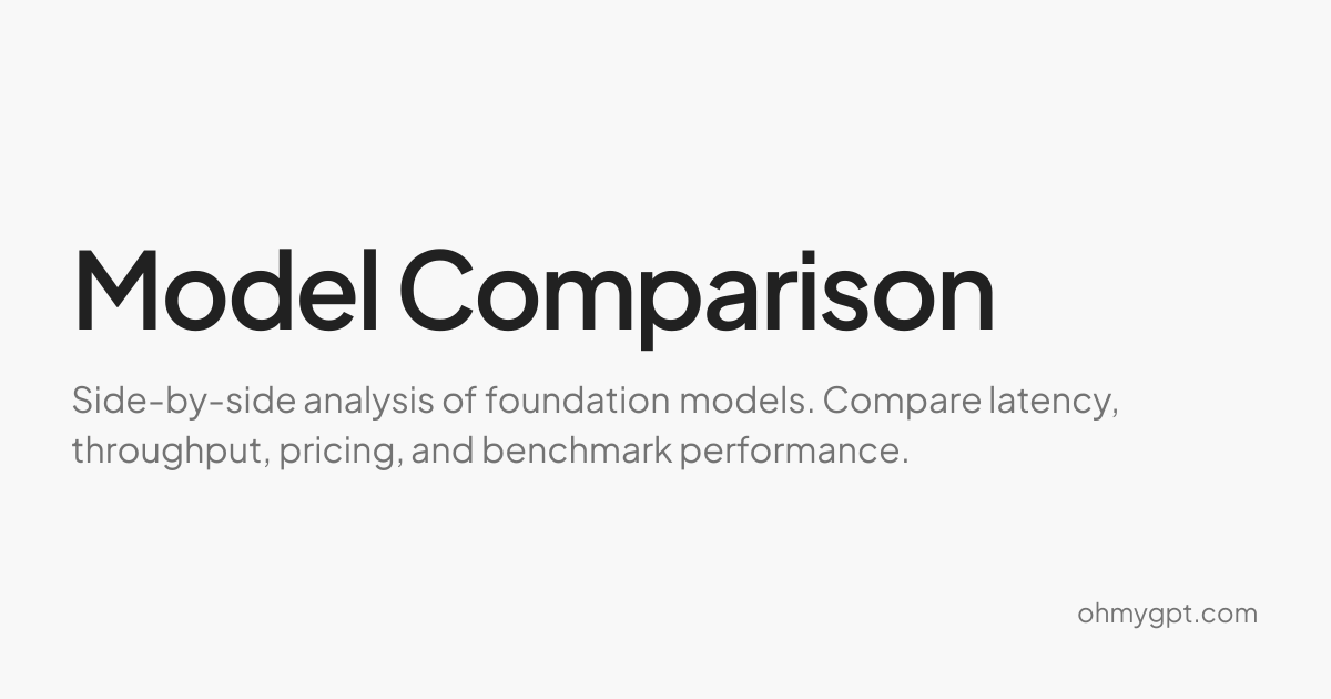 AI Model Comparison - Compare GPT-4, Claude, Gemini & More