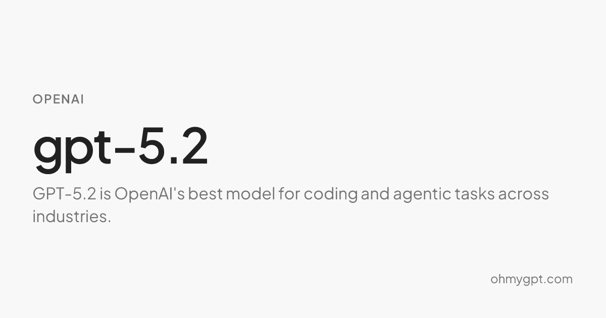 GPT-5.2 - OpenAI AI Model