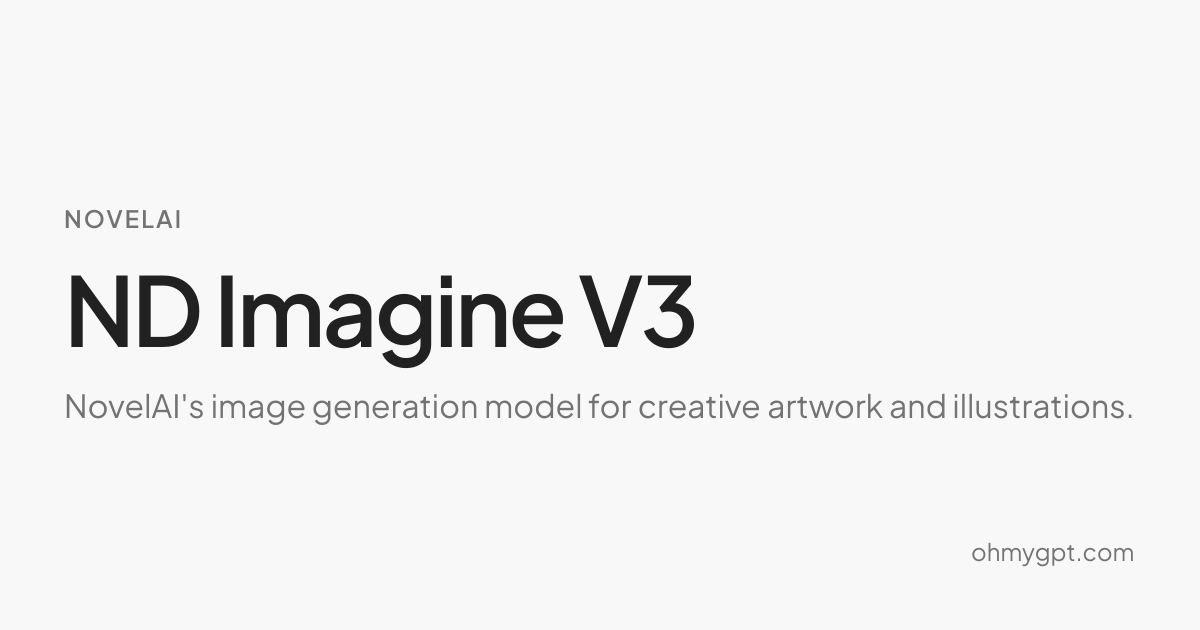 ND Imagine V3 - NovelAI AI Model